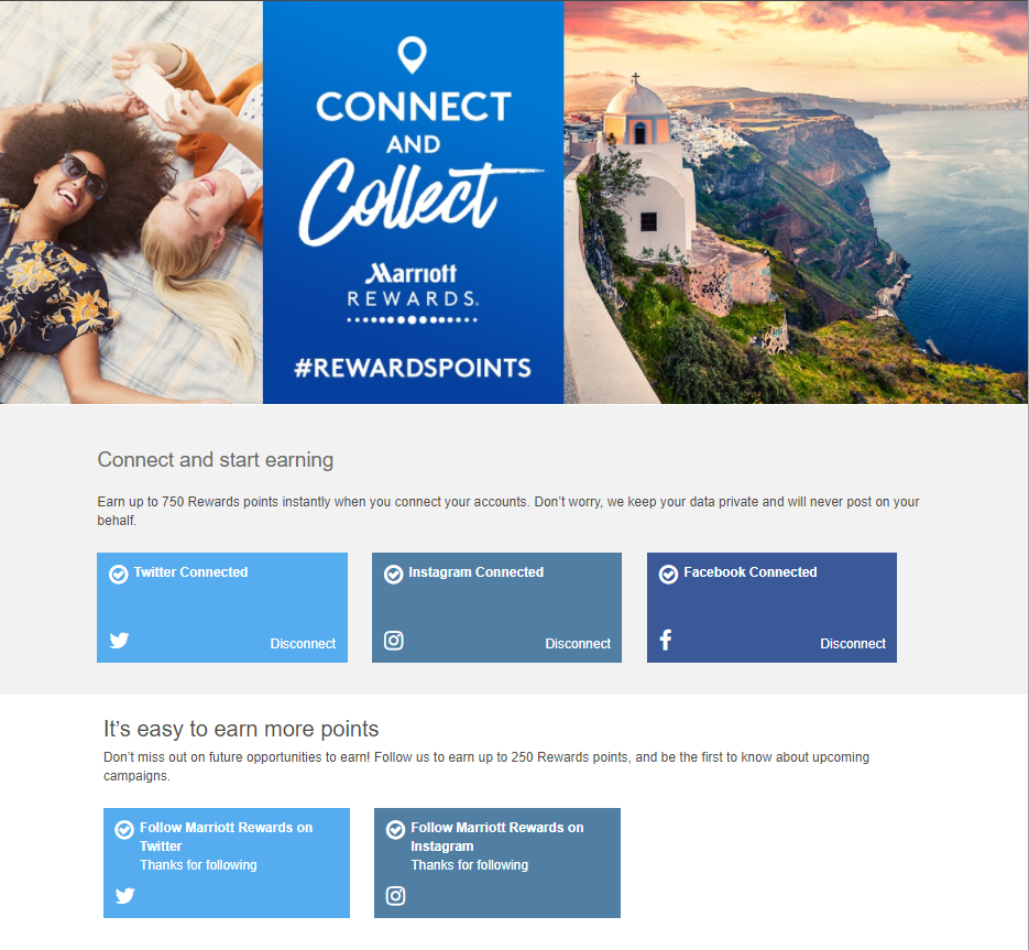 Connect social media got Marriott Reward | 里先生 Mr. Miles