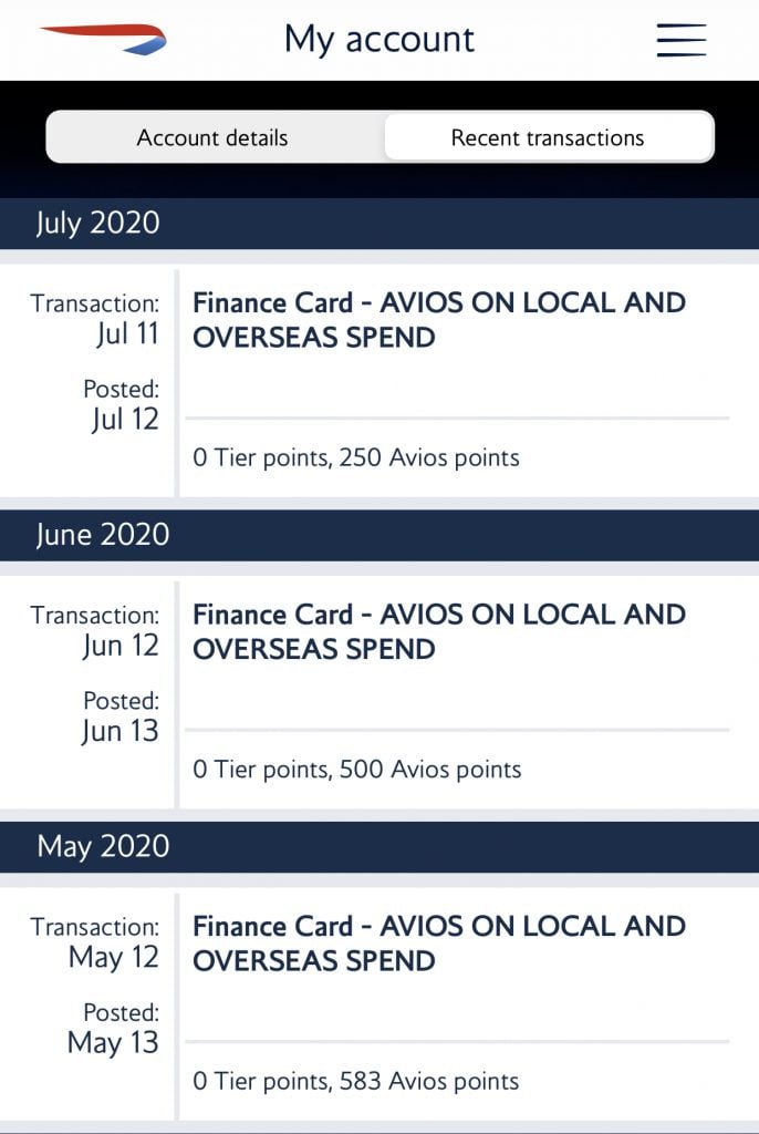 Avios BA Executive Club