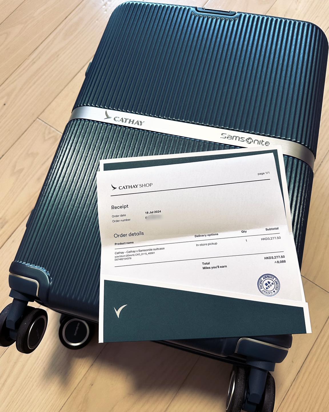 【Cathay Samsonite行李箱】 買靚喼！限時優惠Cathay Shop實體店 Suitcase promo | 里先生 Mr. Miles