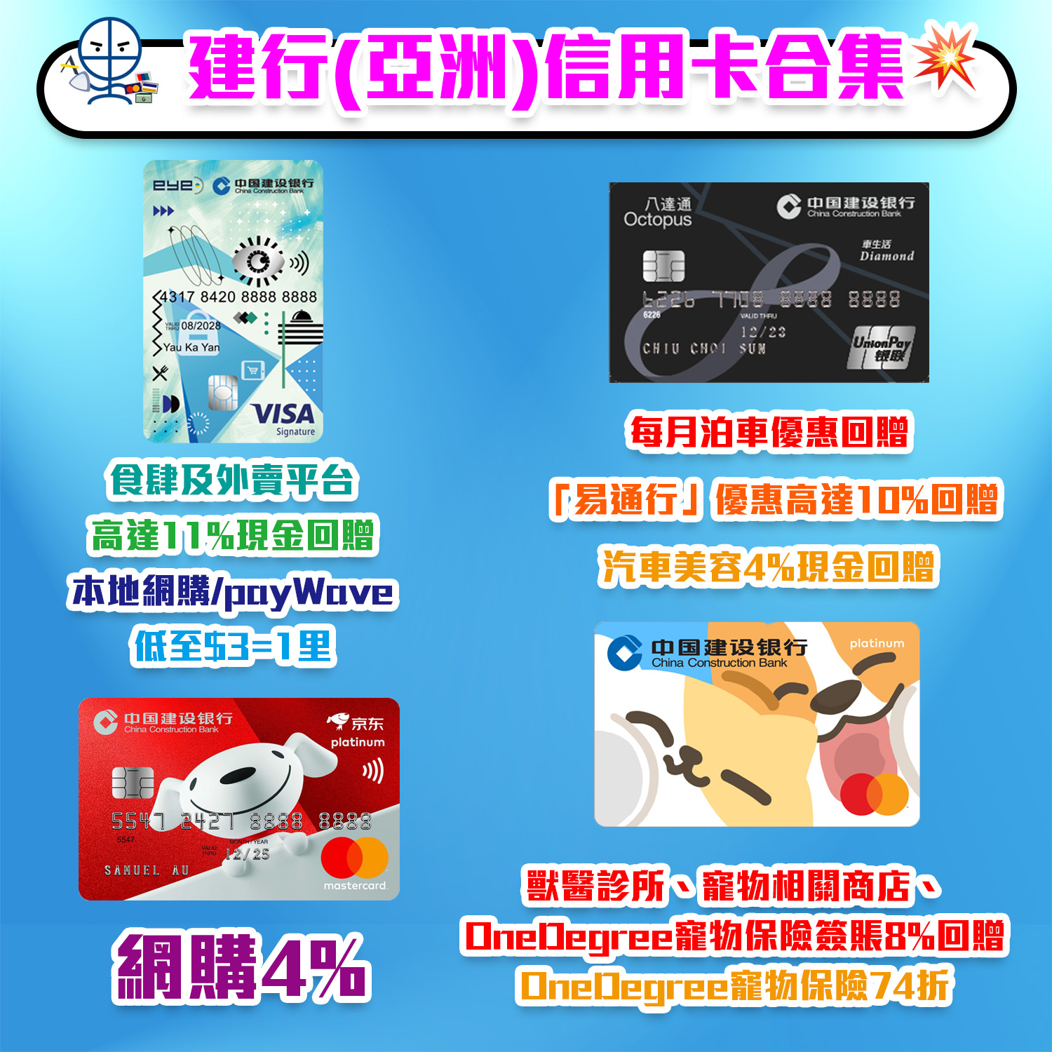 【建行(亞洲)信用卡優惠】建行(亞洲)信用卡邊張優惠最多?邊張最適合你? | 里先生 Mr. Miles