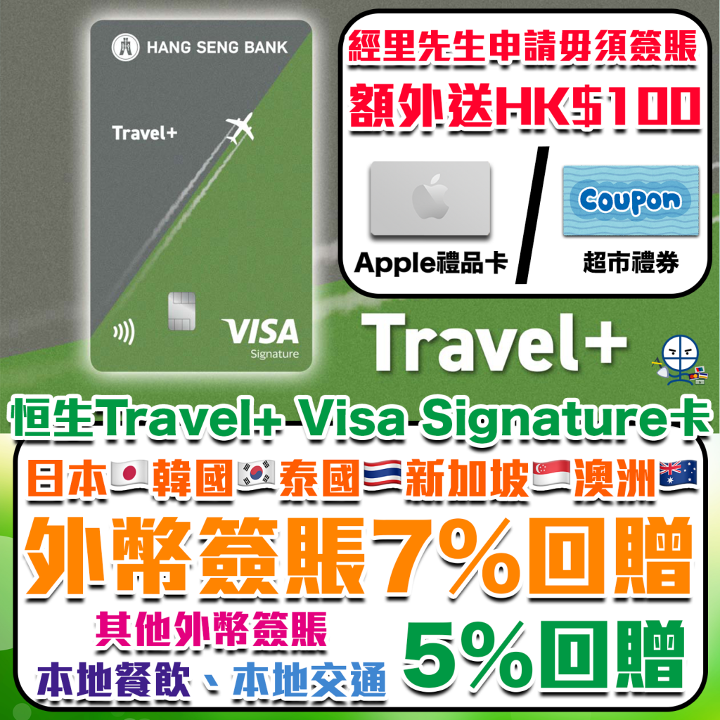 【DBS Black World Mastercard】里先生限時加碼HK$900迎新獎賞！包括額外HK$800 Apple Gift ...