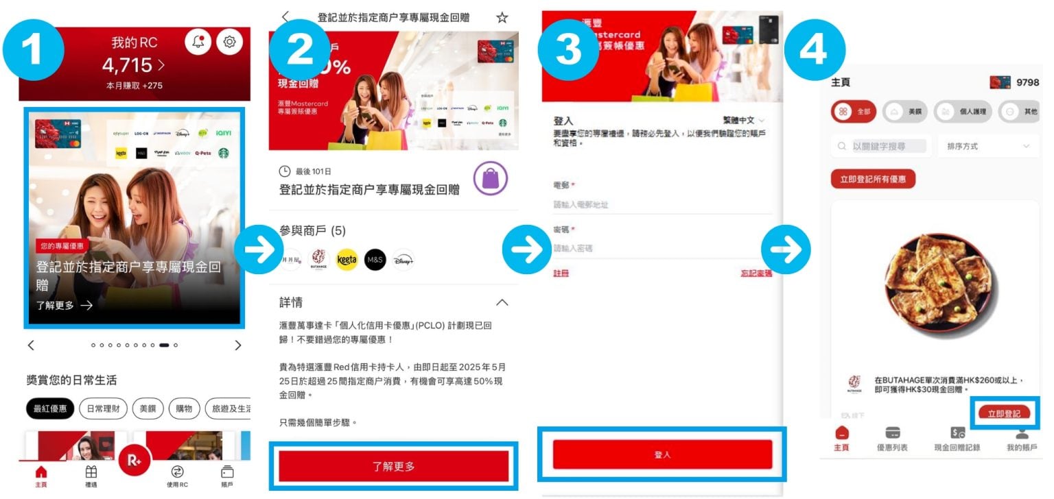 【滙豐Mastercard PCLO 2026最新優惠】精選商戶現金回贈高達50%！即睇個人化信用卡優惠 | 里先生 Mr. Miles